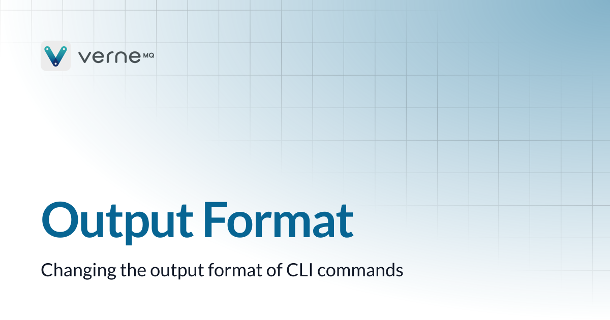 Output Format | VerneMQ